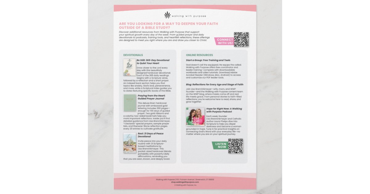 Devotionals and Online Resources Flyer | Zazzle