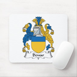 Dewar Family Crest Mouse Pad | Zazzle