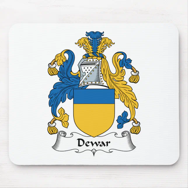 Dewar Family Crest Mouse Pad | Zazzle