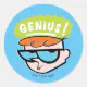 Dexter "Genius" Callout Graphic Classic Round Sticker | Zazzle