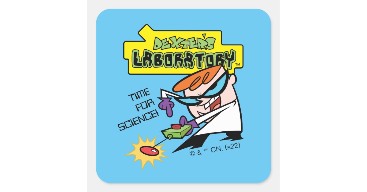 Dexter With Remote Square Sticker | Zazzle