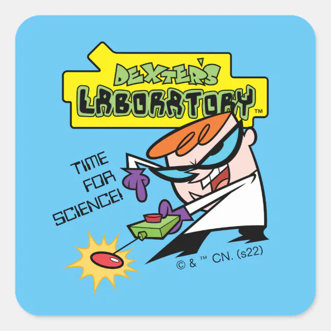 Dexter With Remote Square Sticker | Zazzle