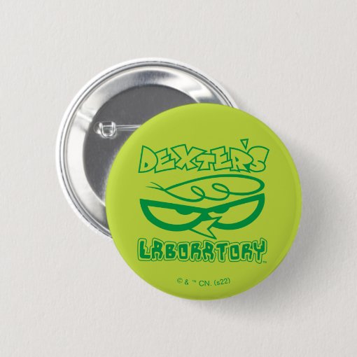 Dexter's Laboratory Face Logo Button | Zazzle