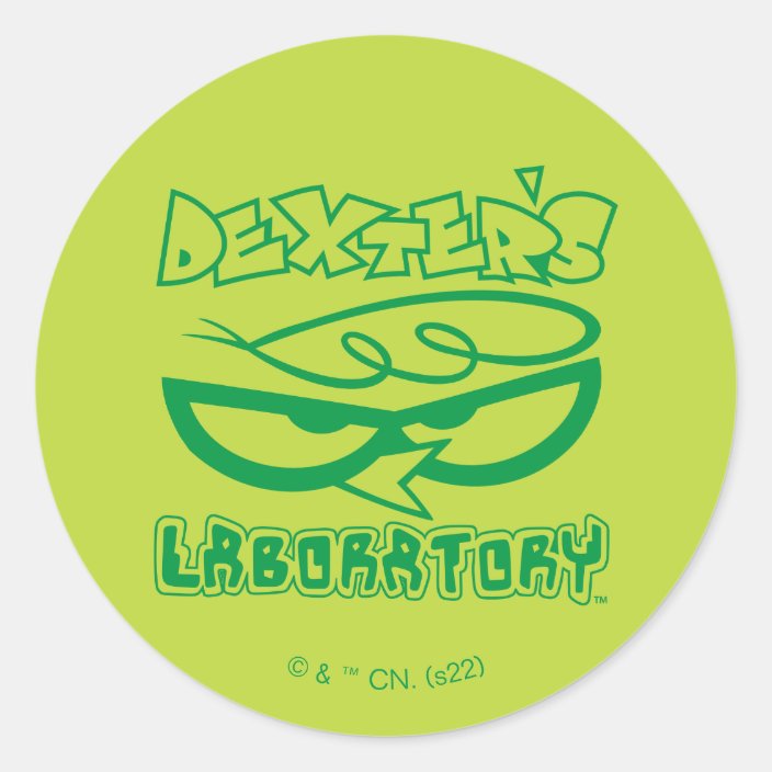 Dexter's Laboratory Face Logo Classic Round Sticker | Zazzle