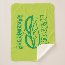 Dexter's Laboratory Face Logo Sherpa Blanket | Zazzle