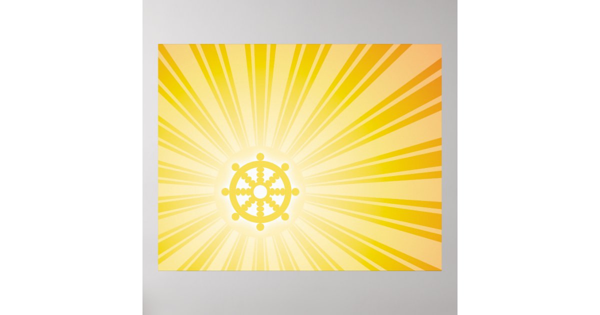Dharma Wheel Energy Poster | Zazzle