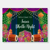 Dholki Welcome signs for your Wedding Dholki sign | Zazzle