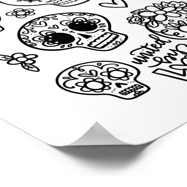 simple skull coloring pages