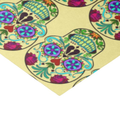 Dia de los Muertos Sugar Skull Tissue Paper Wrap | Zazzle