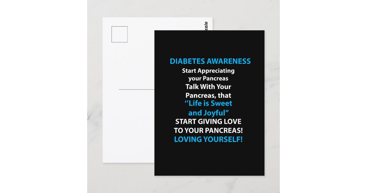 Diabetes Awareness Postcard | Zazzle