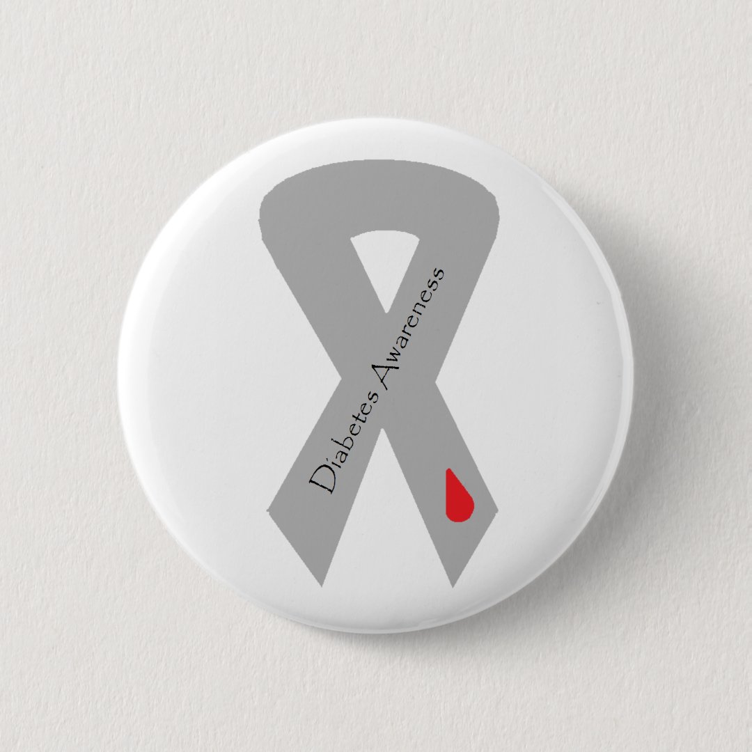 Diabetes Awareness Ribbon Pin | Zazzle