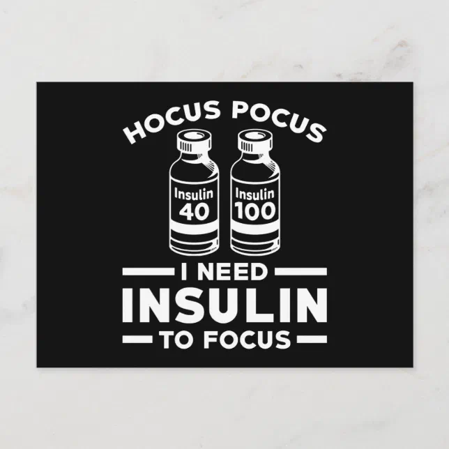 Diabetes Insulin Postcard | Zazzle