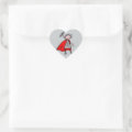 Diabetes Insulin Superhero Girl Heart Sticker | Zazzle