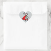 Diabetes Insulin Superhero Girl Heart Sticker | Zazzle