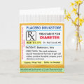 DIABETES RX Prescription for Health Get Well Card | Zazzle