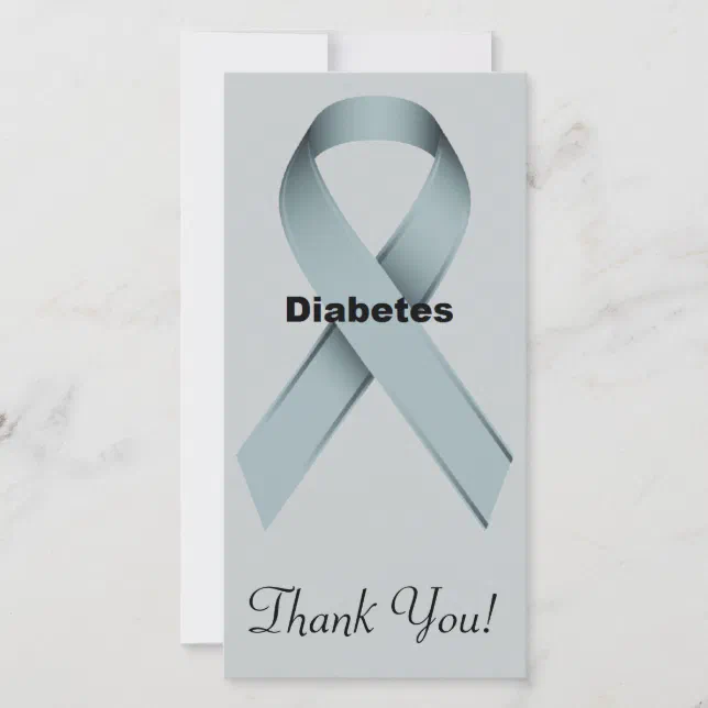 Diabetes Thank You Card | Zazzle