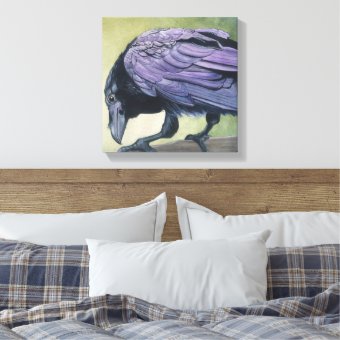 Diablo The Raven Black Crow Living Room Wall Decor | Zazzle