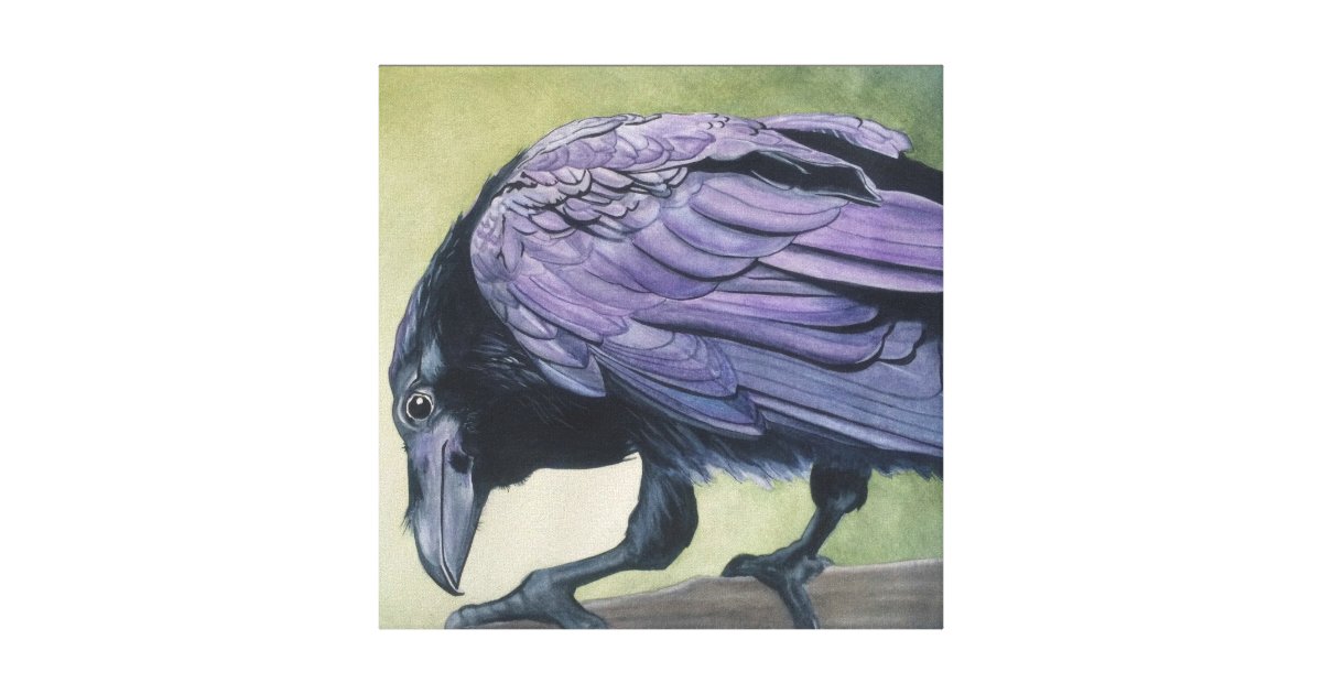 Diablo The Raven Black Crow Living Room Wall Decor | Zazzle