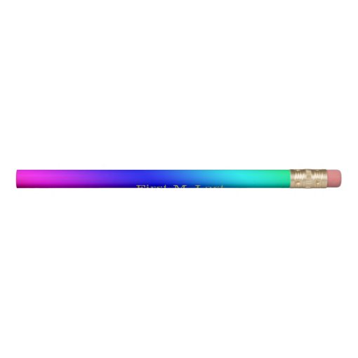 Diagonal Rainbow Gradient Pencil | Zazzle