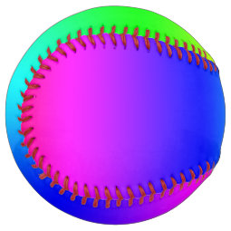 Diagonal Rainbow Gradient Softball | Zazzle