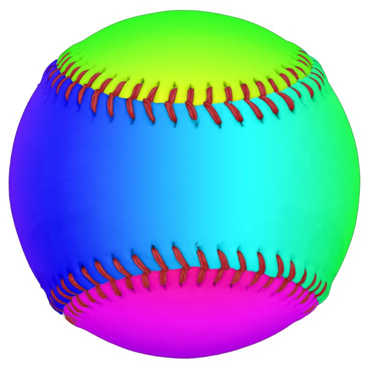 Diagonal Rainbow Gradient Softball | Zazzle