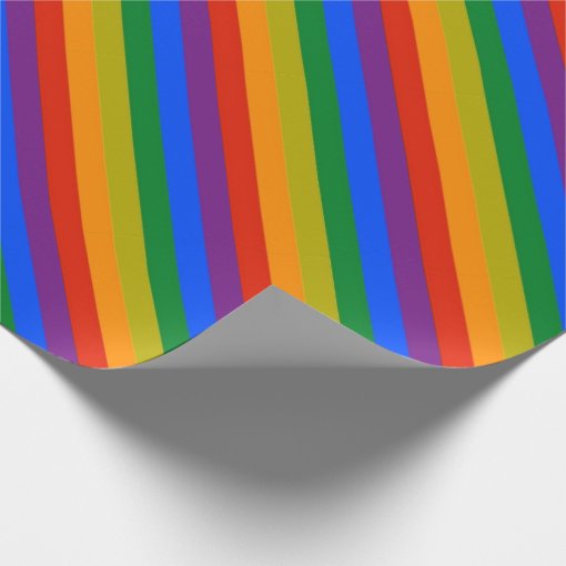 Diagonal Rainbow Stripes Wrapping Paper | Zazzle