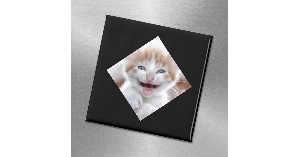 Diagonal Square Photo Frame Magnet | Zazzle