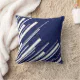 Diagonals - Blue and White Throw Pillow | Zazzle