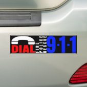 Dial 911 Police Sticker 7 | Zazzle