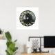 dial disk vintage retro phone number disk rotary poster | Zazzle