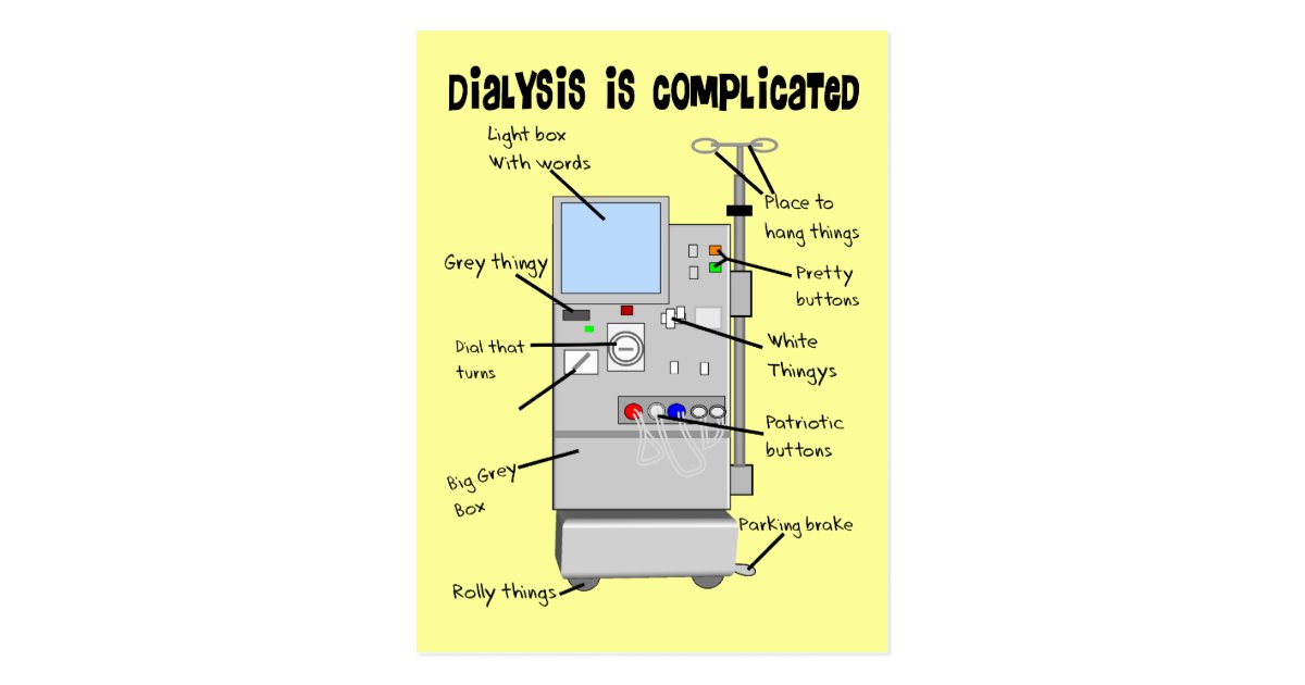 Dialysis Nurse/Tech Funny Gifts Postcard | Zazzle.com