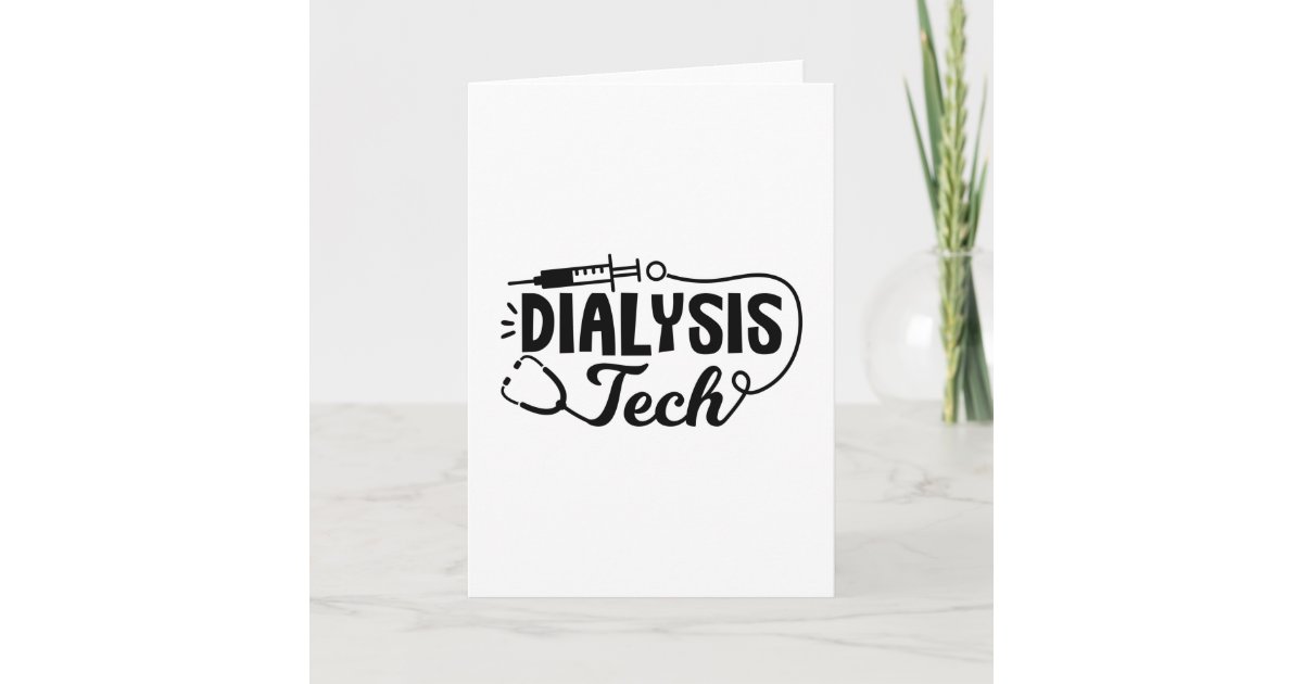 Dialysis Tech Dialysis Nurse Nephrology Technician Card | Zazzle