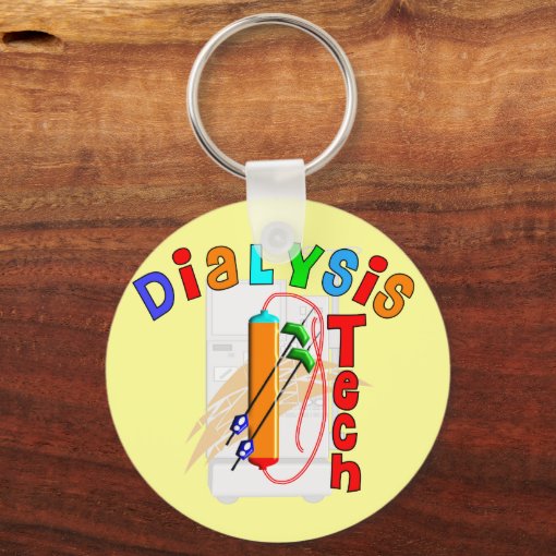 Dialysis Tech Gifts Keychain | Zazzle