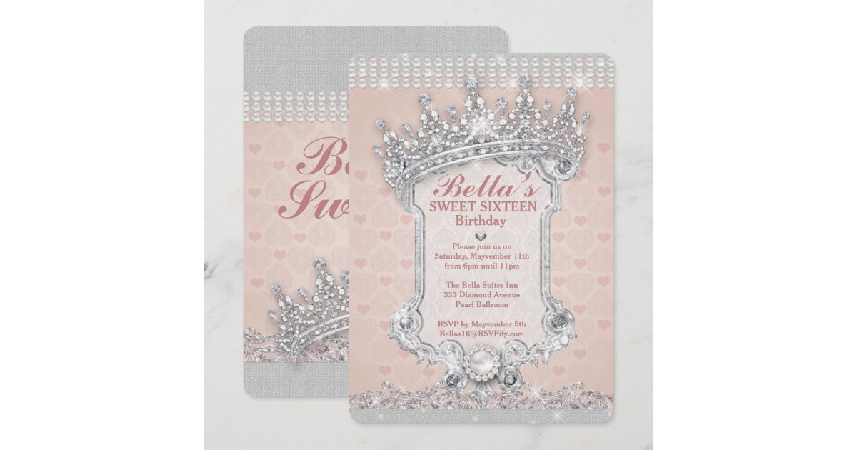 Diamond and Bling Party Invitations | Zazzle