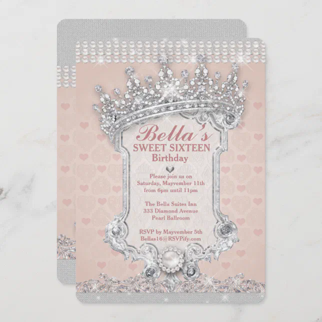 Diamond and Bling Party Invitations | Zazzle