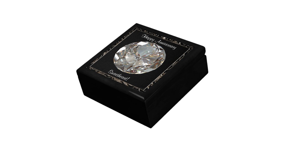 Diamond Anniversary Gift Box | Zazzle