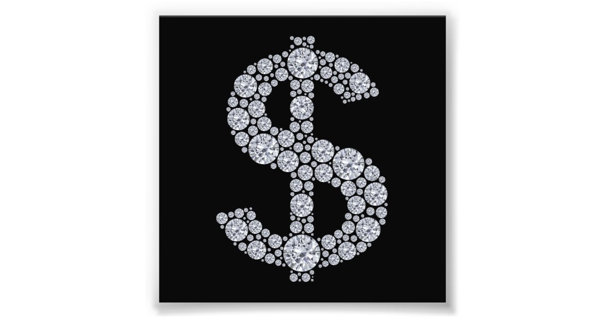 Diamond Dollar Sign Bling | Zazzle