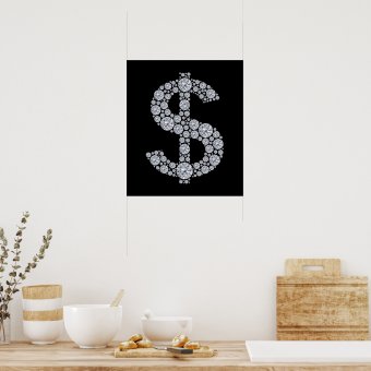 Diamond Dollar Sign Bling | Zazzle