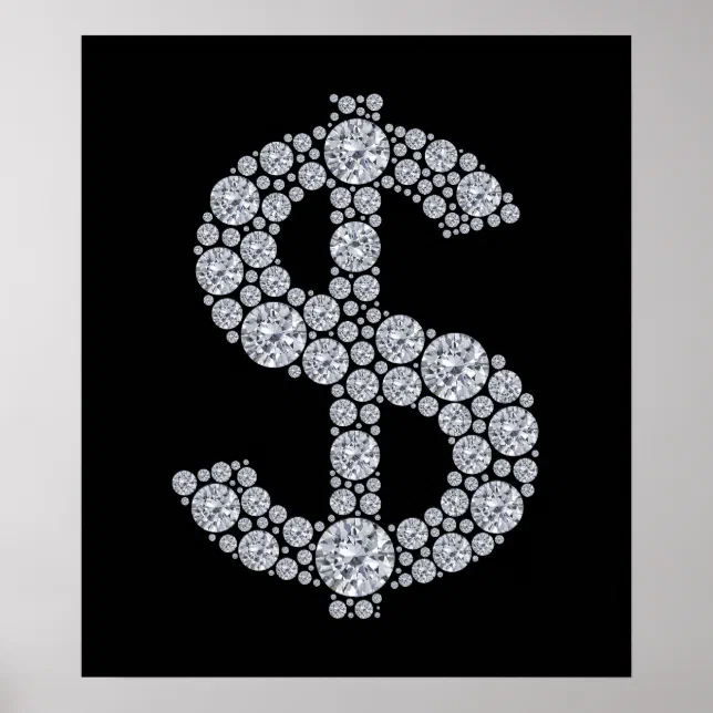 Diamond Dollar Sign Bling | Zazzle