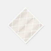 Diamond Geometric White Gold Wedding Table Napkins | Zazzle