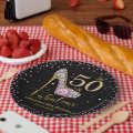 Diamond Glitter Fifty and Fabulous 50th Birthday Paper Plates | Zazzle