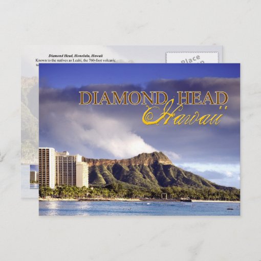 Diamond Head, Honolulu, Hawaii Postcard | Zazzle