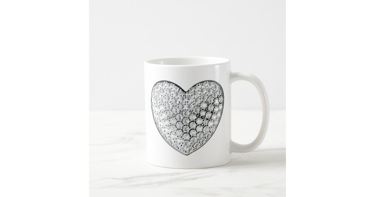 Diamond Heart Coffee Mug | Zazzle