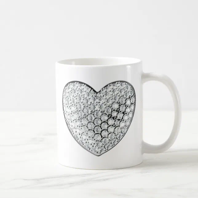 Diamond Heart Coffee Mug | Zazzle