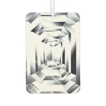 Diamond jewel cut facetted gemstone bling air freshener | Zazzle