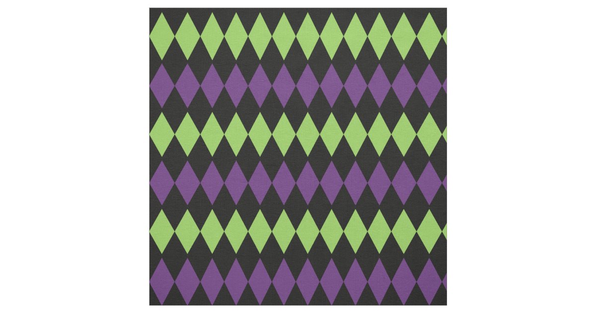 Diamond Joker on Black Fabric | Zazzle