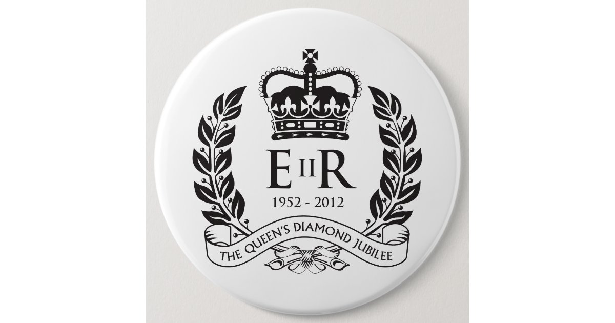 Diamond Jubilee Commemorative Button | Zazzle