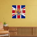 Diamond Jubilee Union Flag and Royal Crest Poster | Zazzle