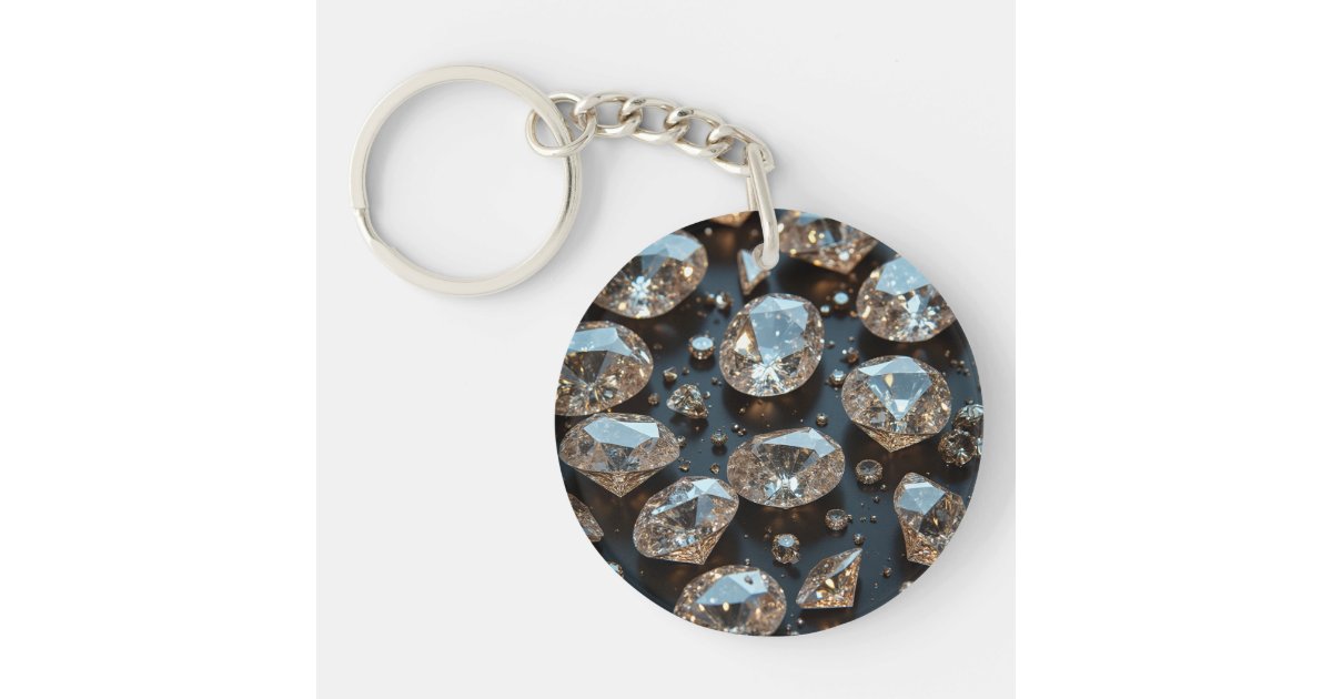 Diamond Keychains looks real diamond luxury | Zazzle