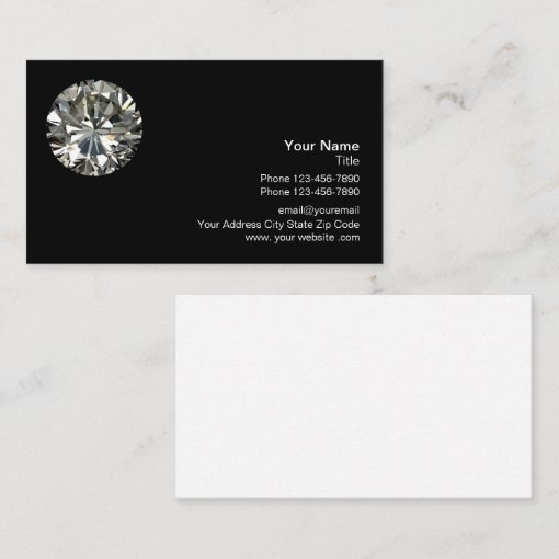 Diamond Logo Template Business Card | Zazzle